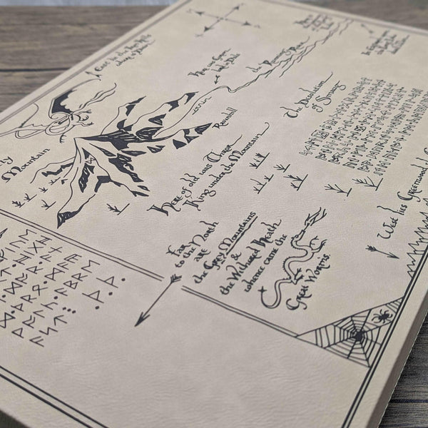 Thorin's Map - The Hobbit | Fantasy Map Art – Hexwood Forge